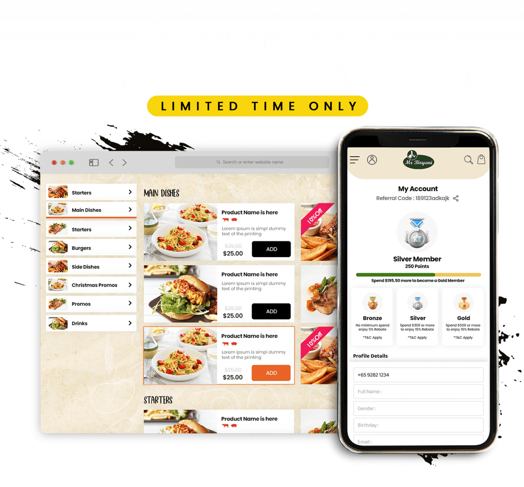 Online Ordering System For Food & Reservation System